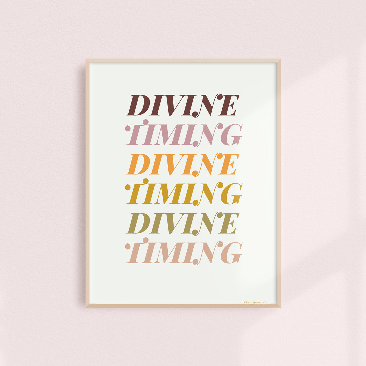 Divine Timing Art Print – bunglo.